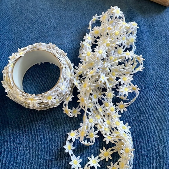 Other | Daisy Fabric Trim Several Yards | Poshmark
